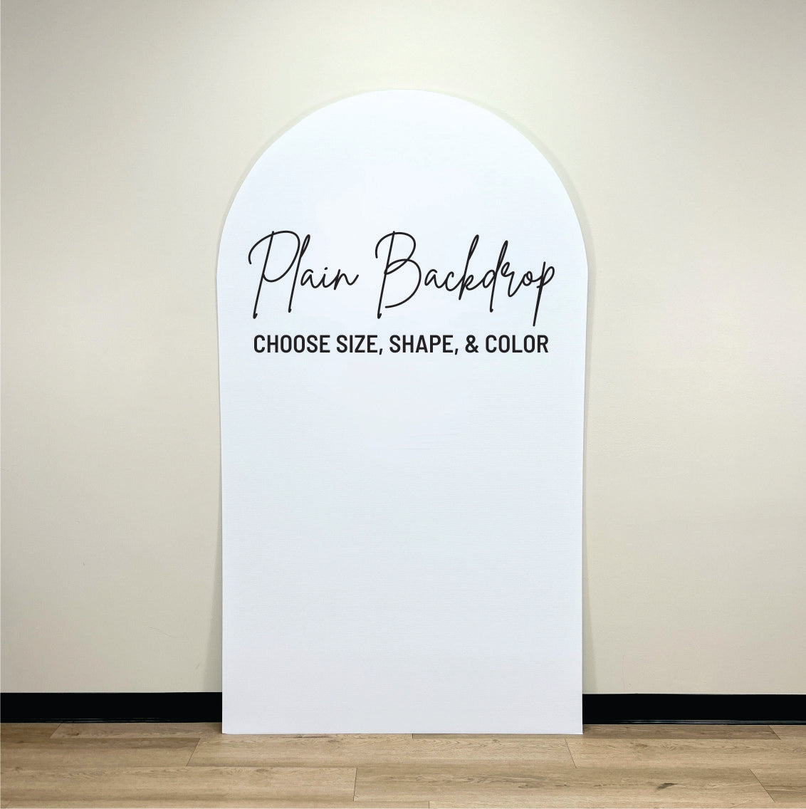 Plain Backdrop - Custom Arch - Party Backdrop - Blank Backdrop - DIY B ...