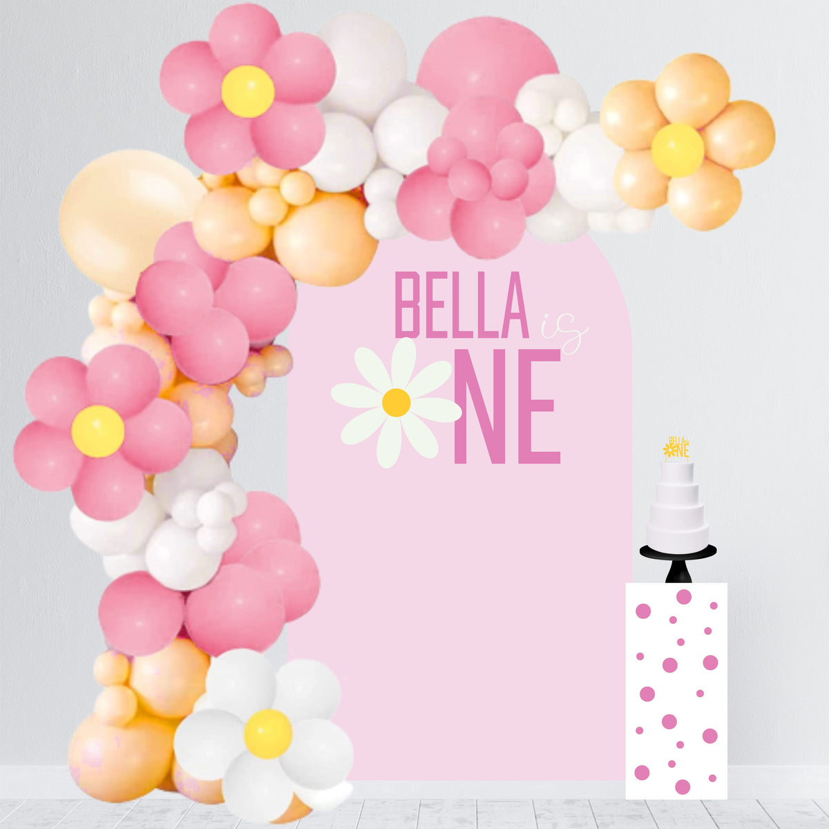 Happy Birthday Decal - Flower Themed First Birthday Sticker - Happy Bi ...