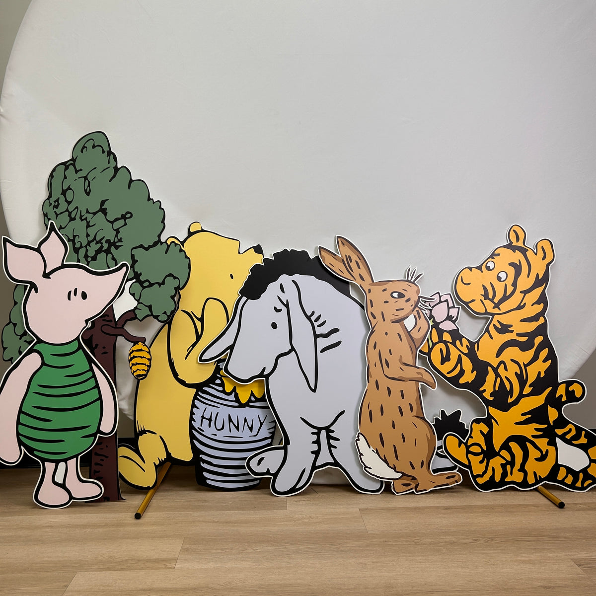 Foam Board Winnie The Pooh Prop Set - Winnie The Pooh Character Cutout ...