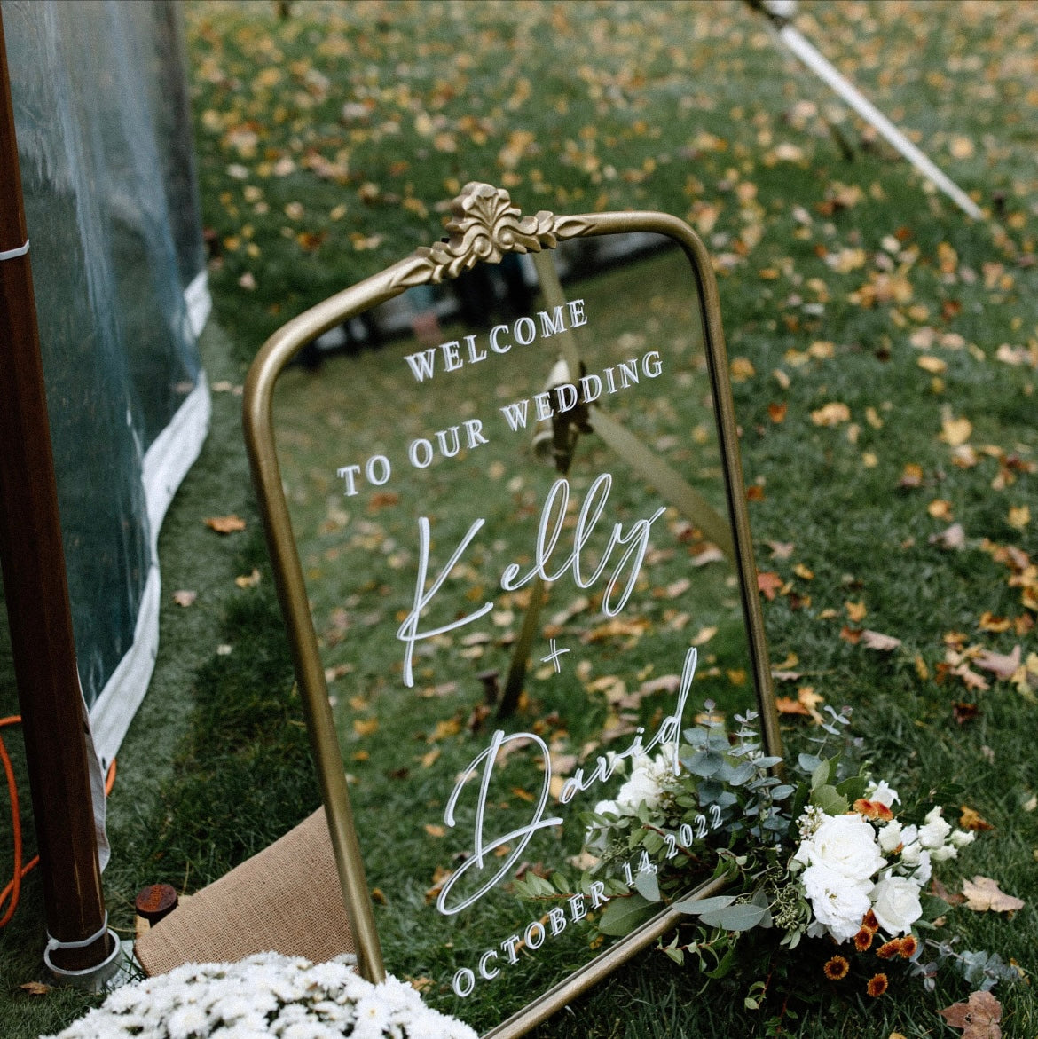 Welcome to Our Wedding Decal - Personalized Wedding Decal – Sticky Wall ...