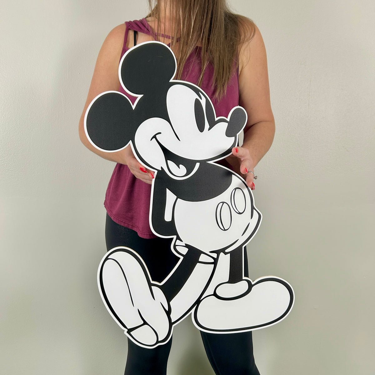 Black and White Mickey Mouse Prop - Character Cutout - Party Standee ...