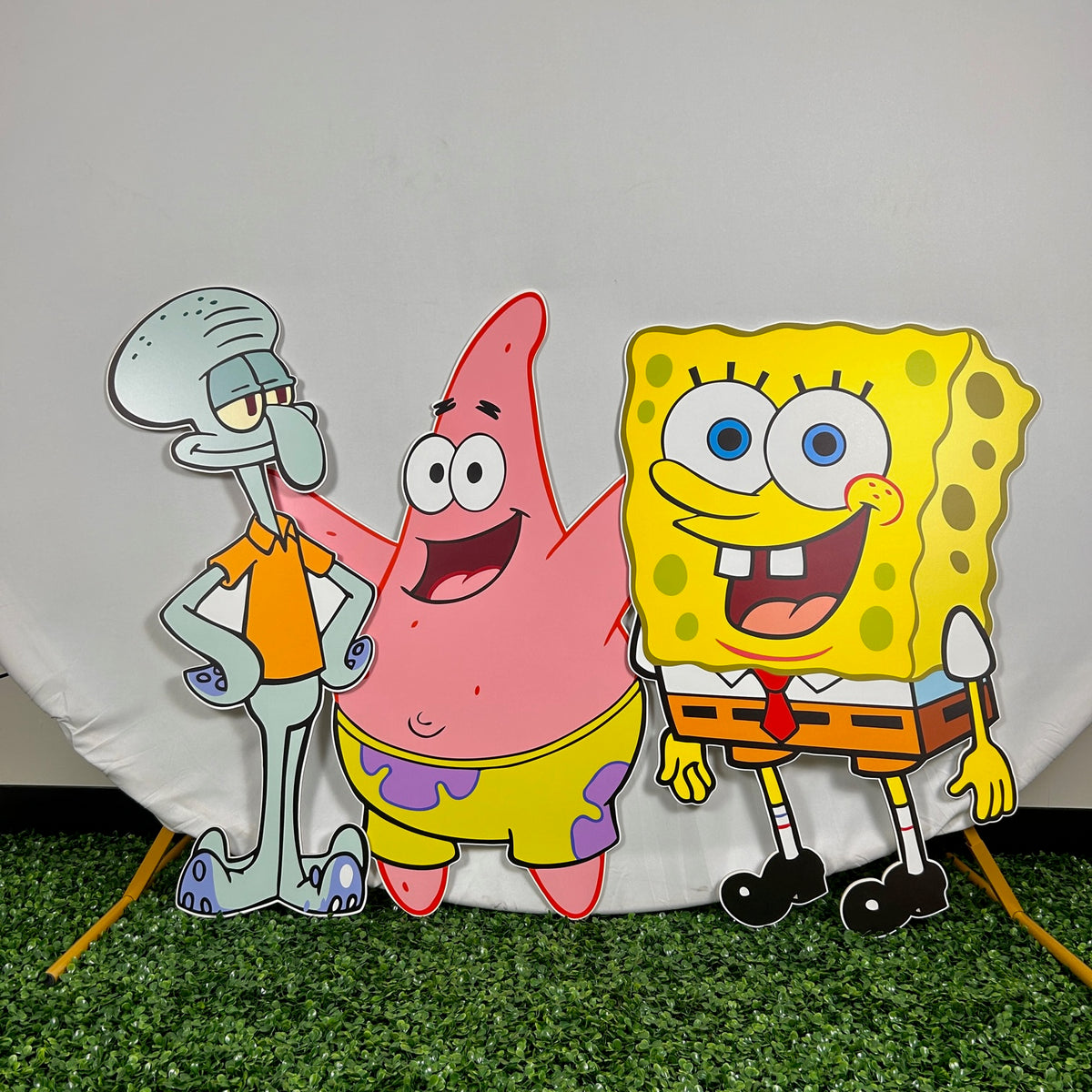 Foam Board Bikini Bottom Prop Set of 3 - Spongebob Character Cutout ...