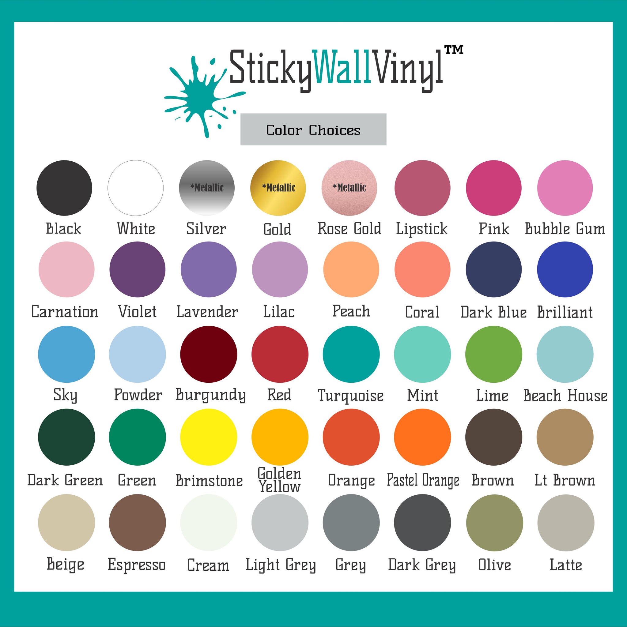 laundry colour chart